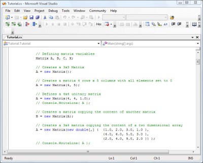 .NET Matrix Library 32-bit Developer 5.0 review and download